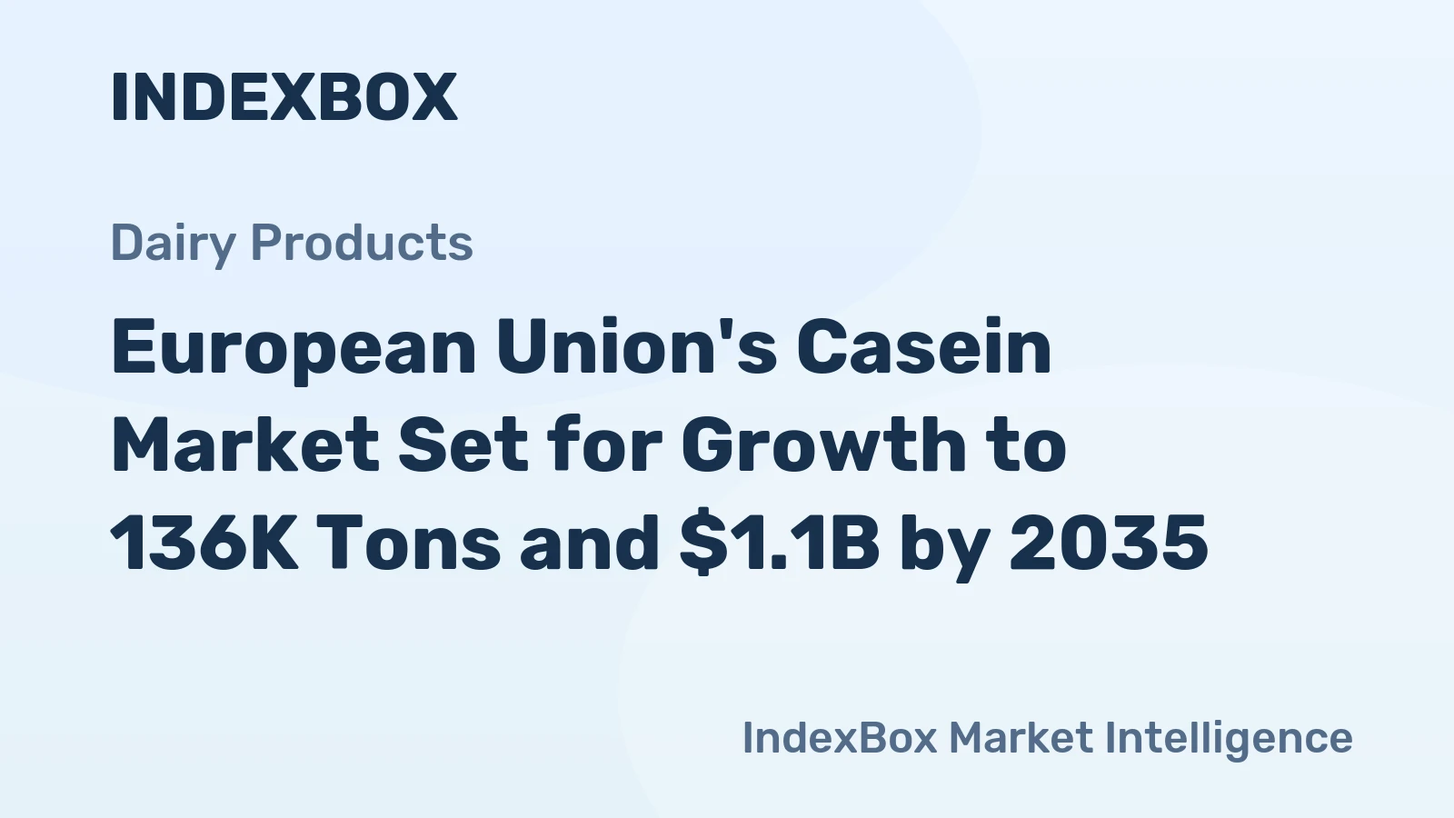 European Union's Casein Market Set for Growth to 136K Tons and $1.1B by 2035