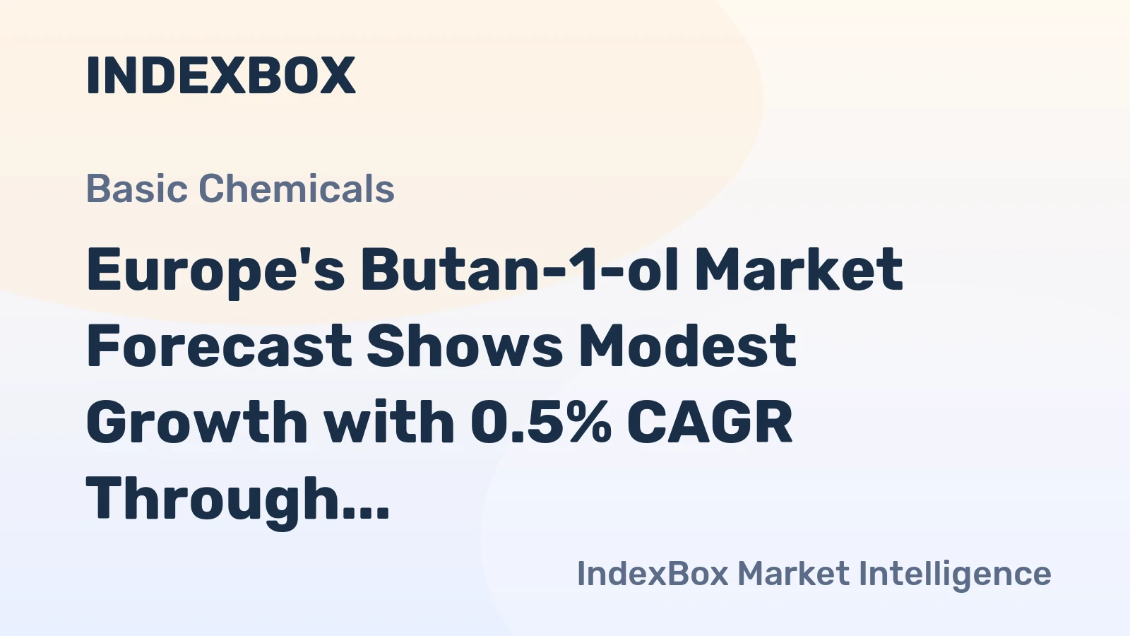 Europe's Butan-1-ol Market Forecast Shows Modest Growth with 0.5% CAGR Through 2035