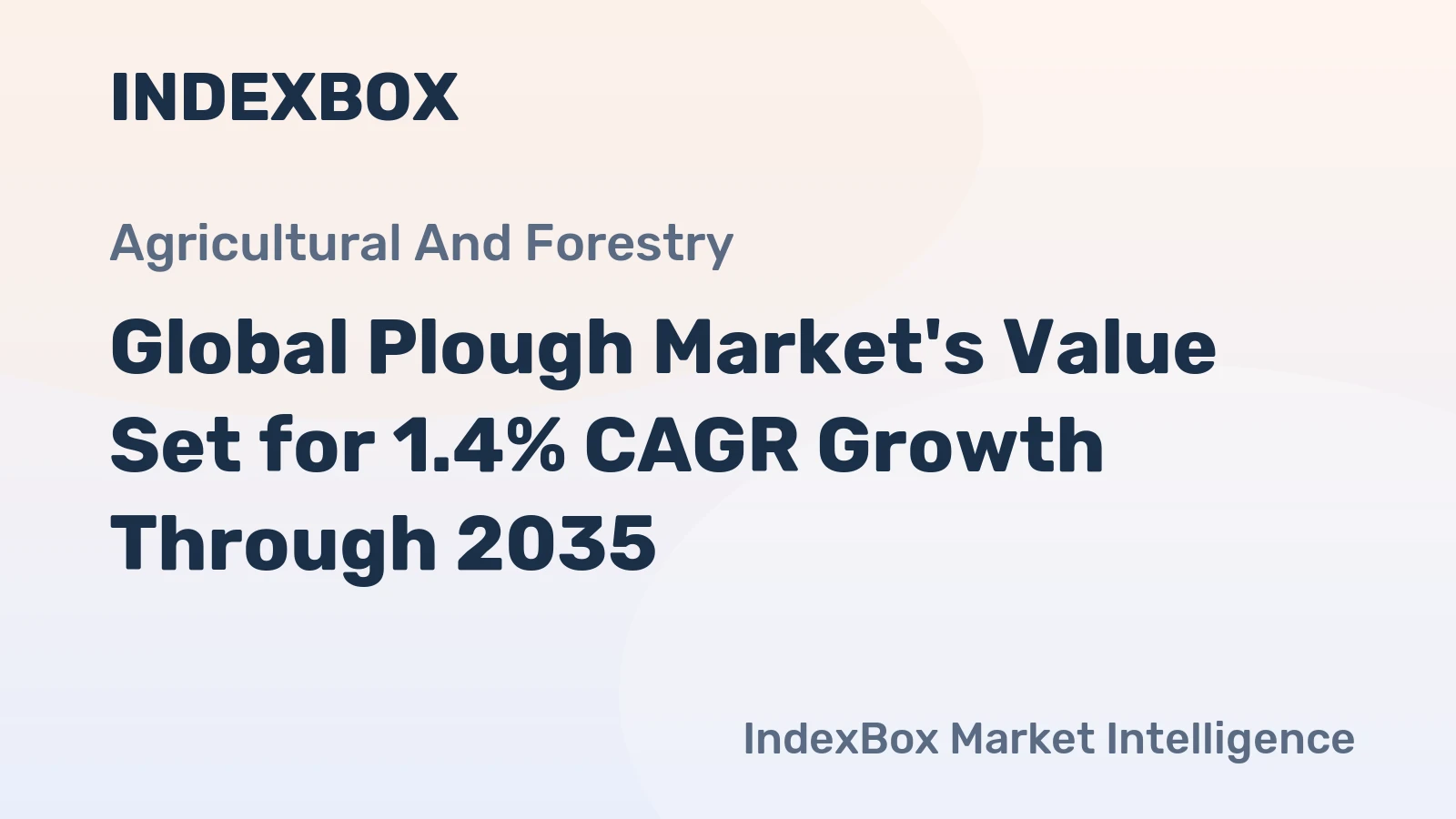 Global Plough Market's Value Set for 1.4% CAGR Growth Through 2035