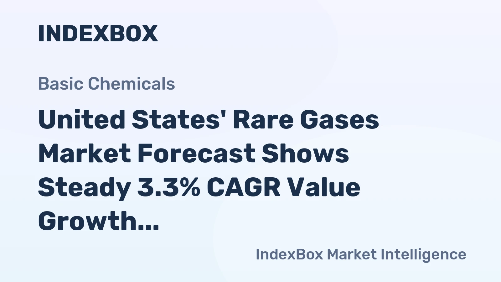 United States' Rare Gases Market Forecast Shows Steady 3.3% CAGR Value Growth Through 2035