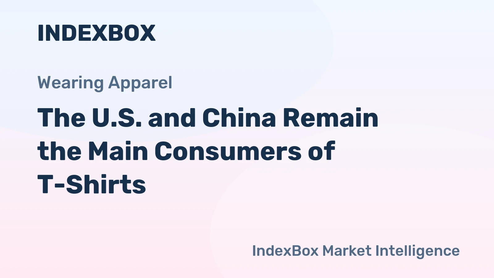 The U.S. and China Remain the Main Consumers of T-Shirts