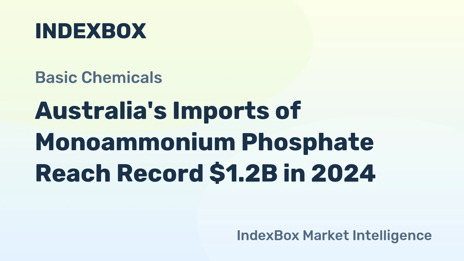 Australia's Imports of Monoammonium Phosphate Reach Record $1.2B in 2024