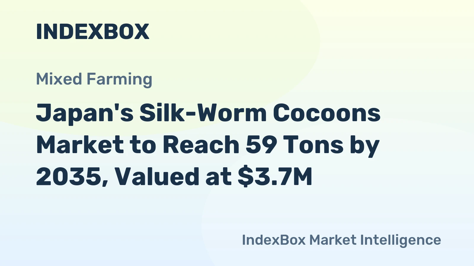 Japan's Silk-Worm Cocoons Market to Reach 59 Tons by 2035, Valued at $3.7M