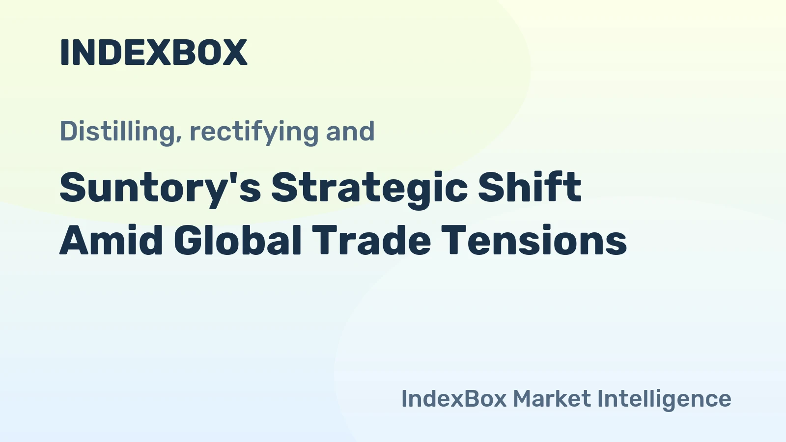 Suntory's Strategic Shift Amid Global Trade Tensions