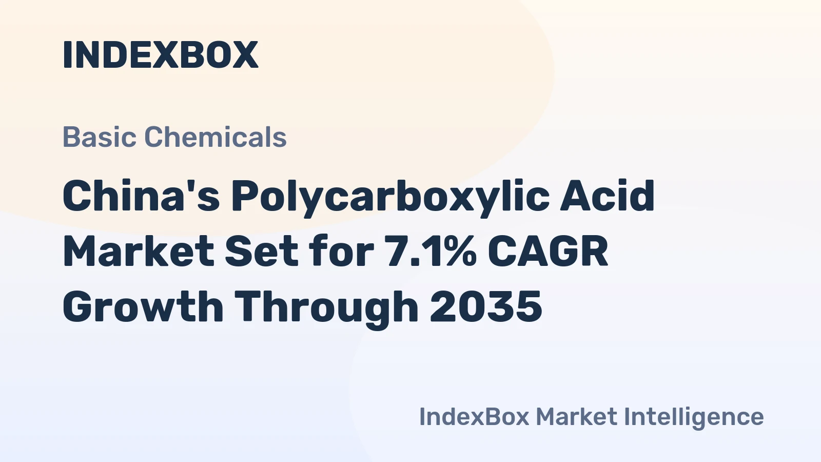 China's Polycarboxylic Acid Market Set for 7.1% CAGR Growth Through 2035