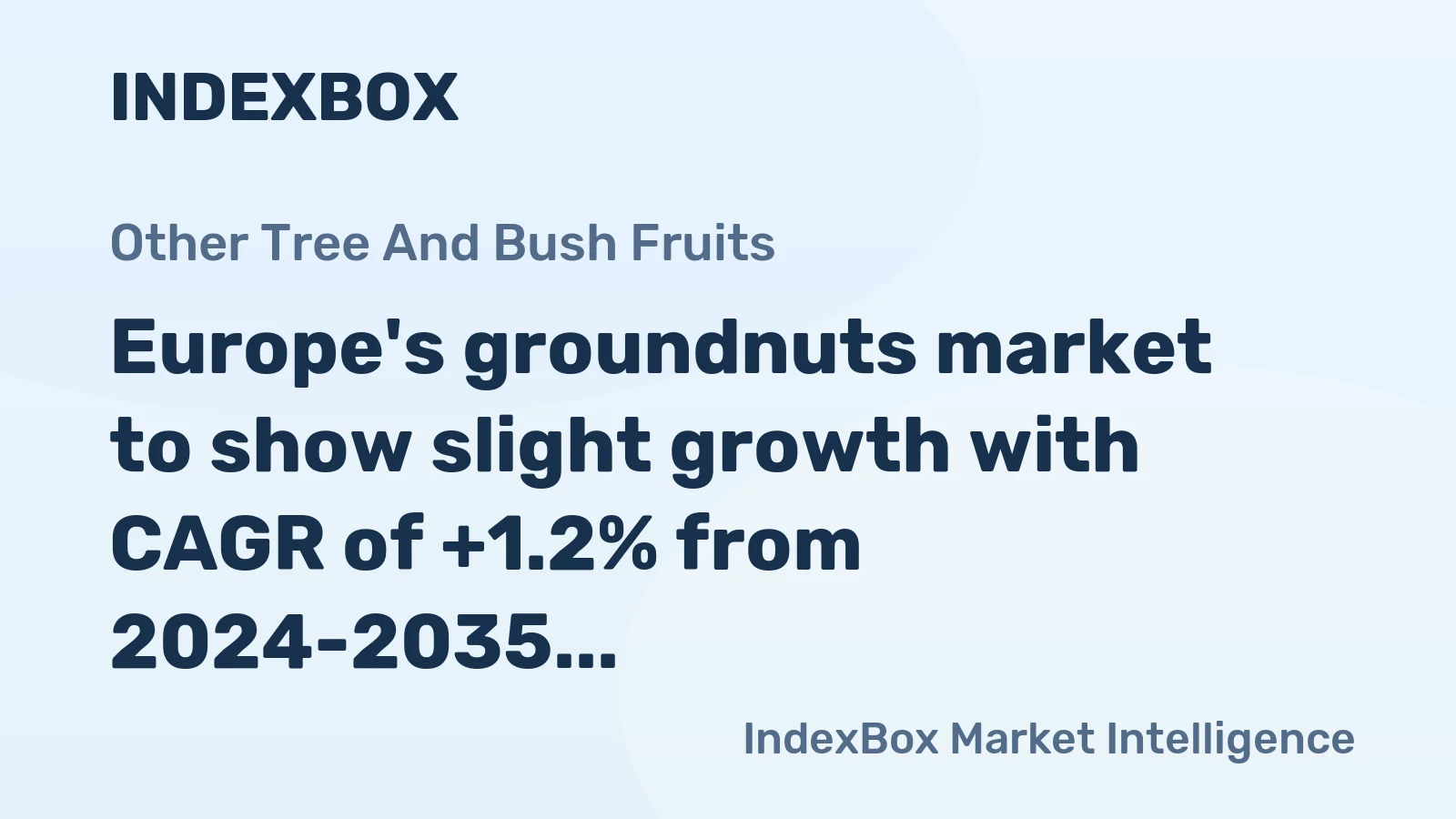 Europe's groundnuts market to show slight growth with CAGR of +1.2% from 2024-2035, reaching 104K tons by end of period