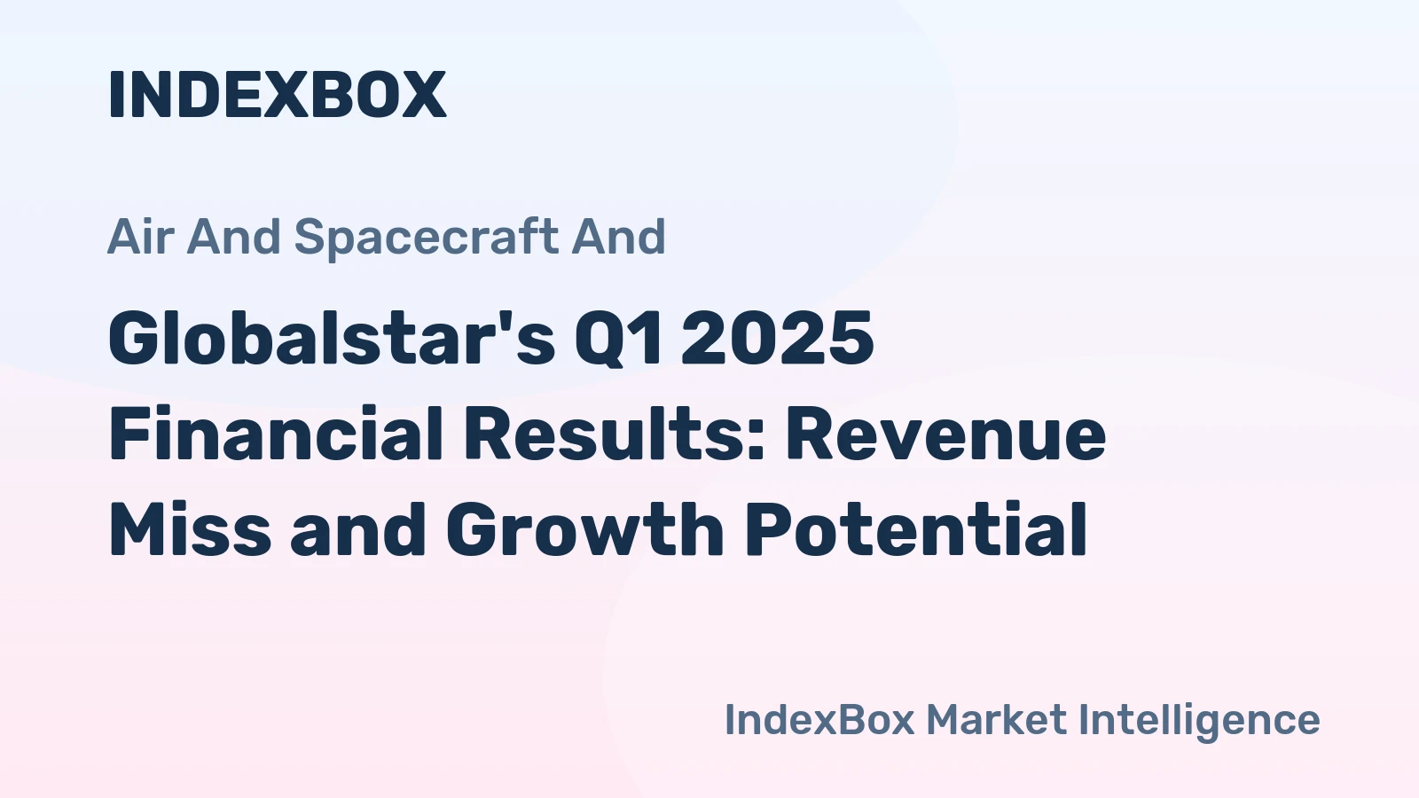 Globalstar's Q1 2025 Financial Results: Revenue Miss and Growth Potential