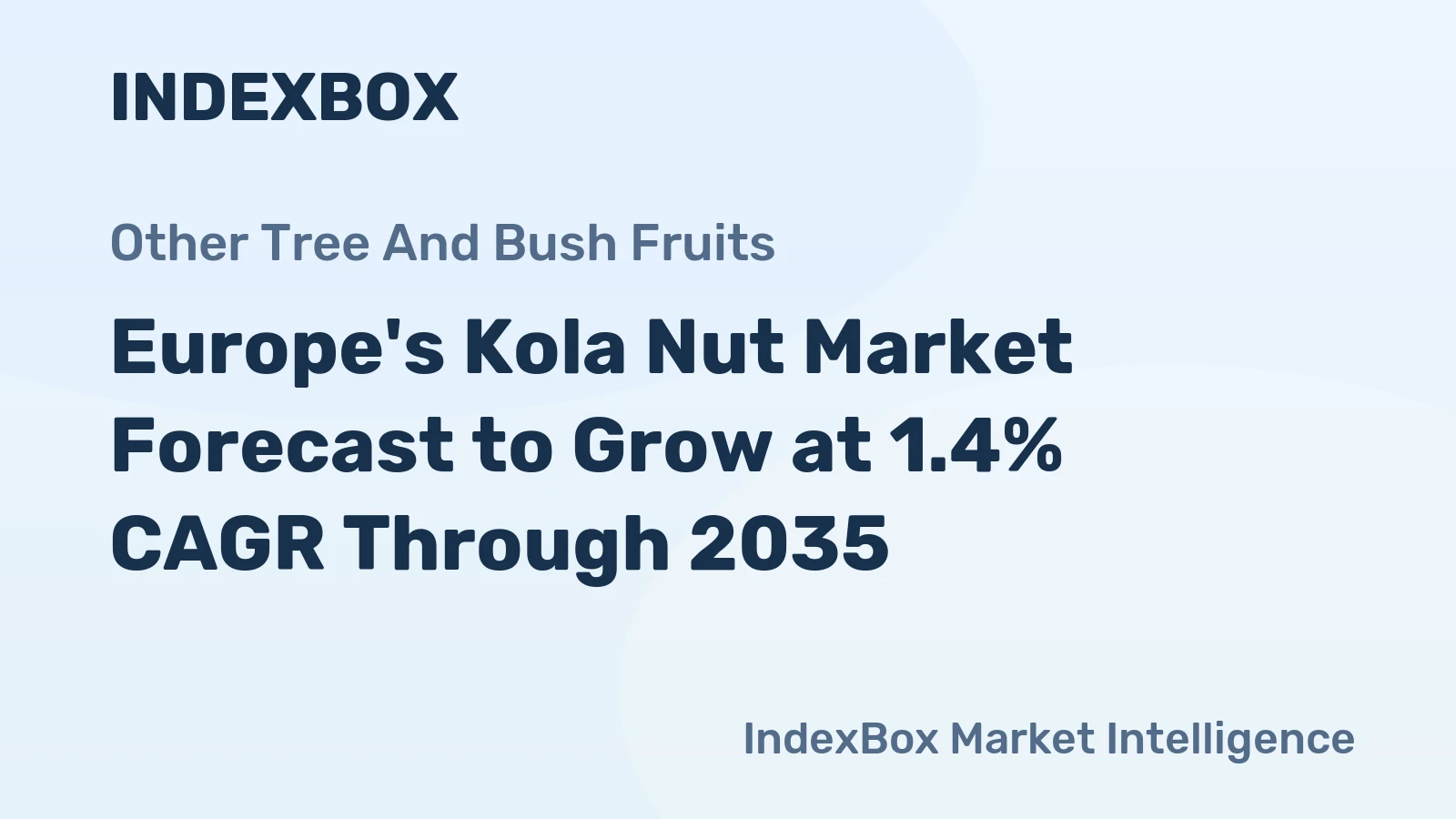 Europe's Kola Nut Market Forecast to Grow at 1.4% CAGR Through 2035