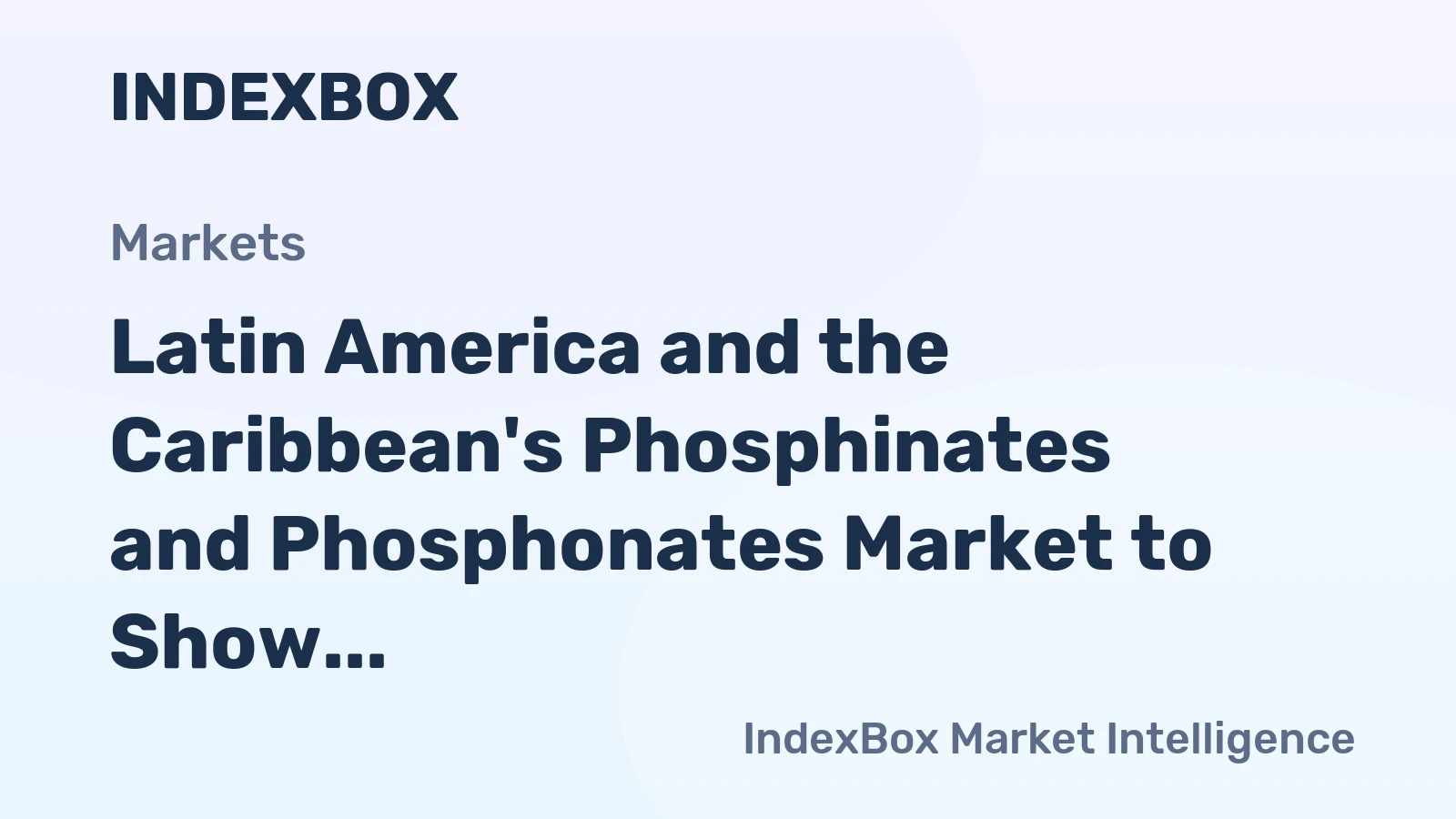 Latin America and the Caribbean's Phosphinates and Phosphonates Market to Show Slight Growth with +0.5% CAGR from 2024 to 2035