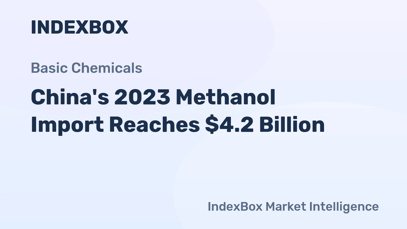 China's 2023 Methanol Import Reaches $4.2 Billion