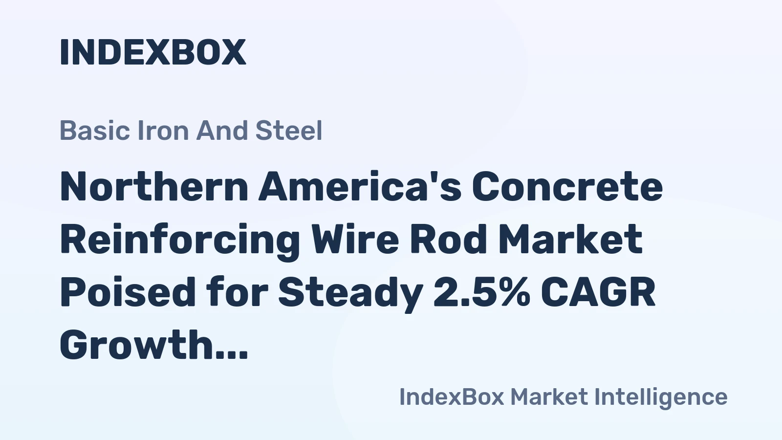 Northern America's Concrete Reinforcing Wire Rod Market Poised for Steady 2.5% CAGR Growth Through 2035