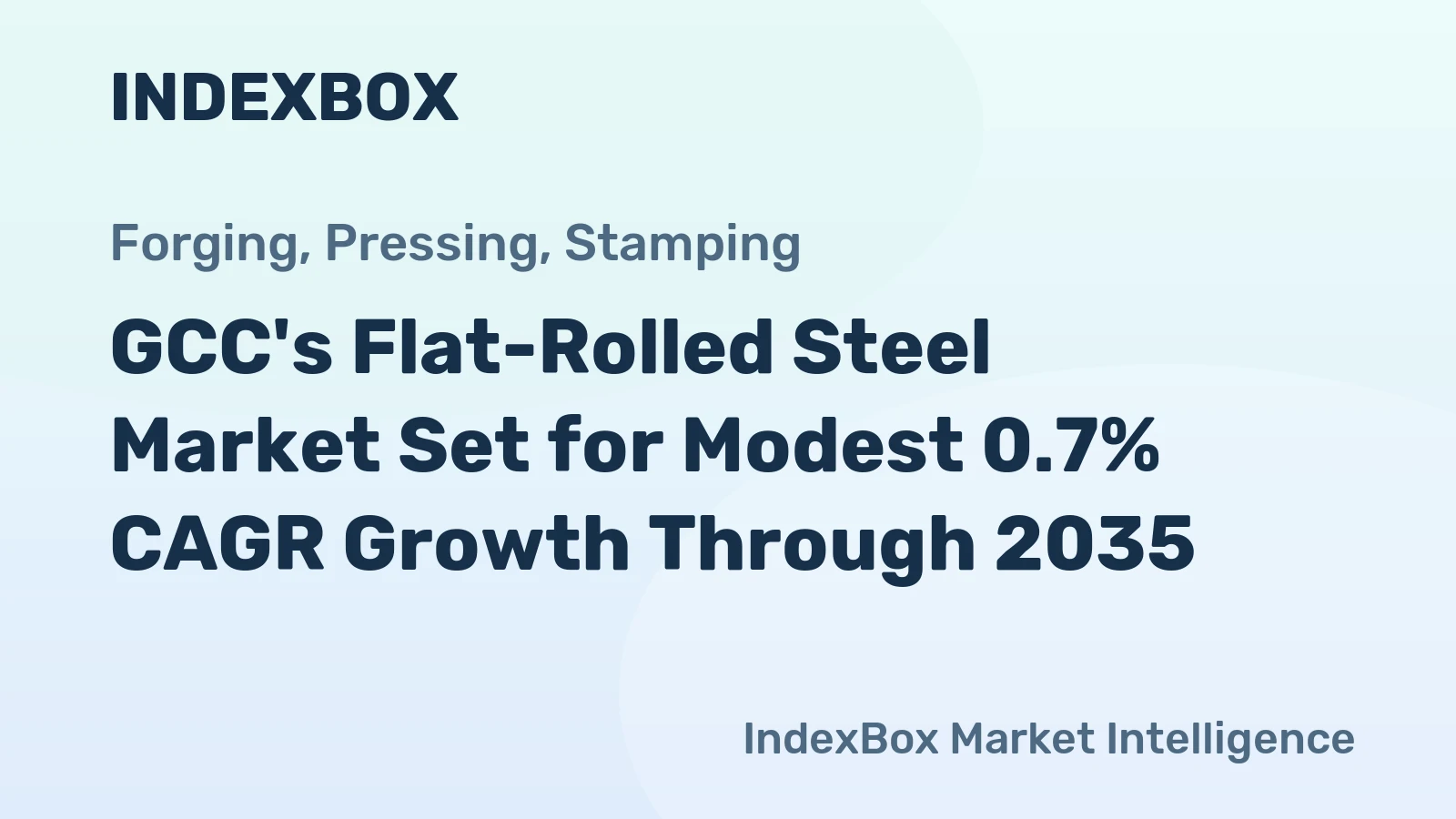GCC's Flat-Rolled Steel Market Set for Modest 0.7% CAGR Growth Through 2035
