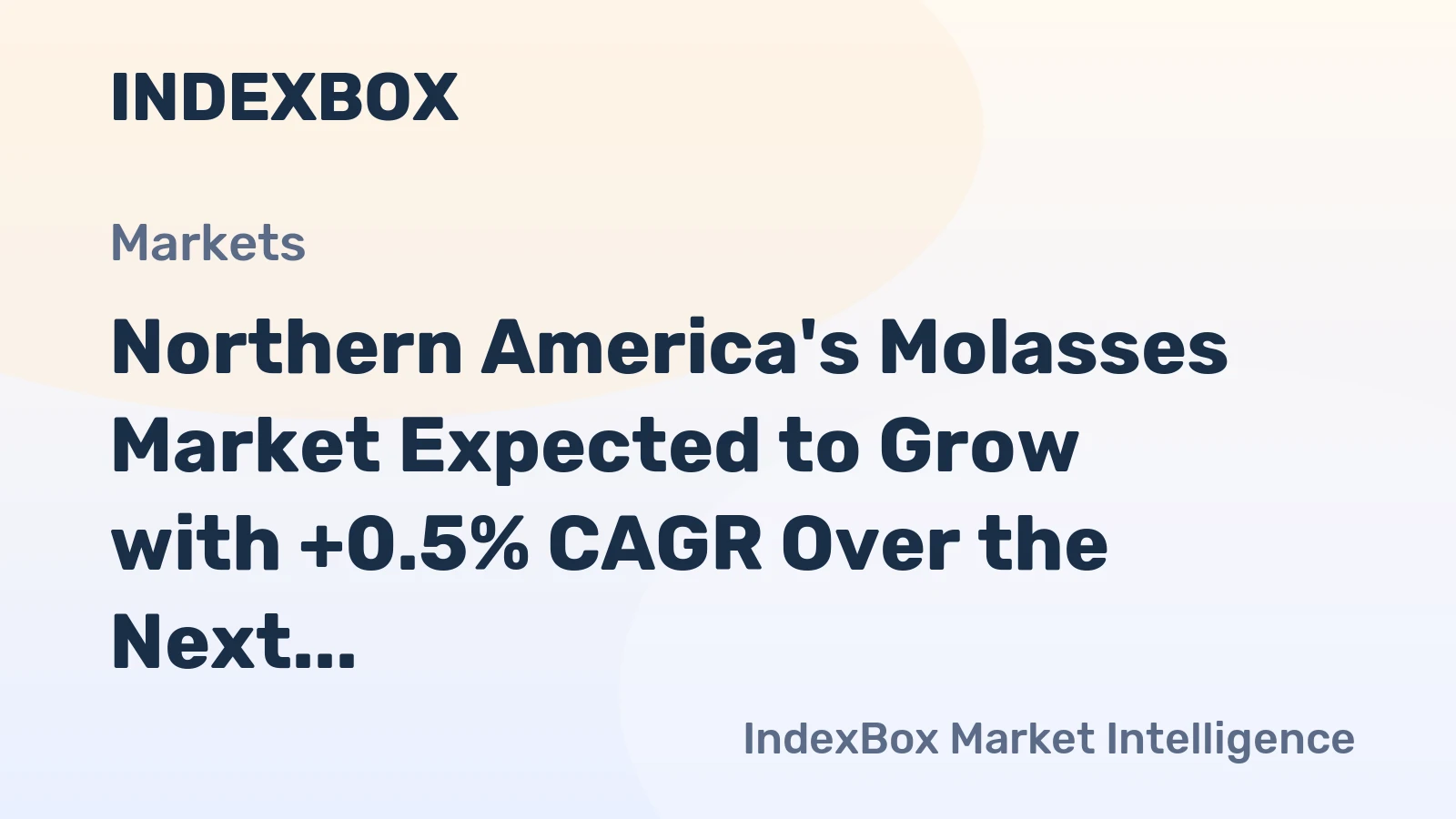 Northern America's Molasses Market Expected to Grow with +0.5% CAGR Over the Next Decade, Reaching $466M by 2035