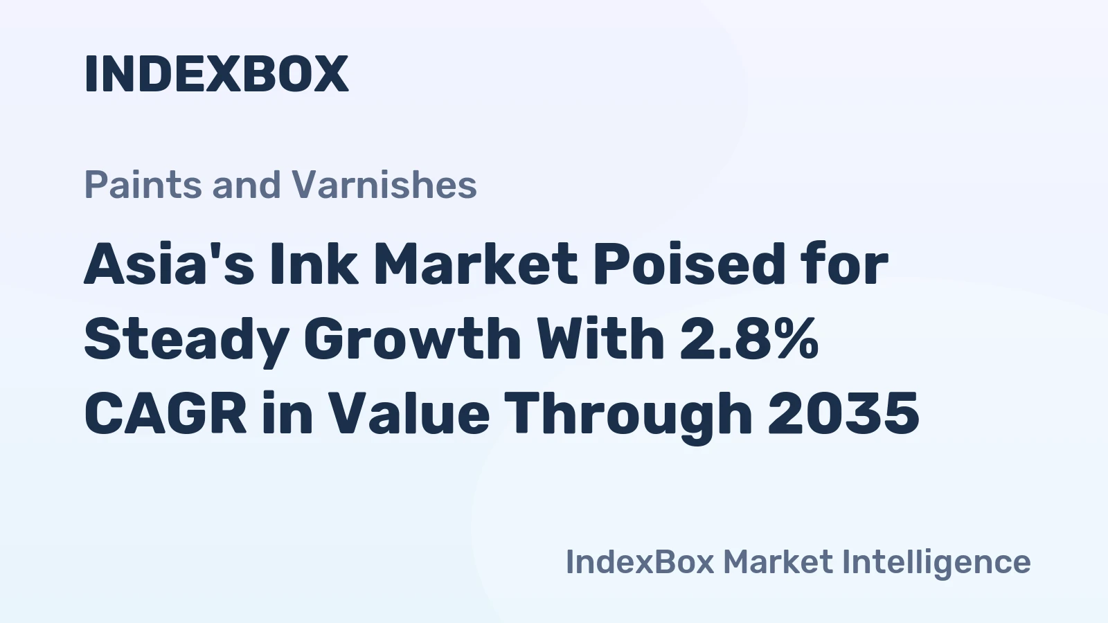 Asia's Ink Market Poised for Steady Growth With 2.8% CAGR in Value Through 2035