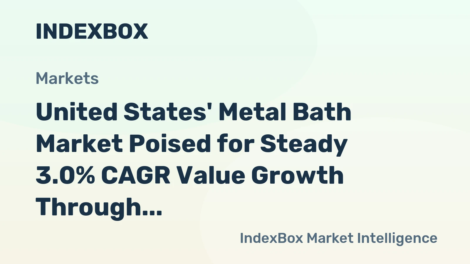 United States' Metal Bath Market Poised for Steady 3.0% CAGR Value Growth Through 2035