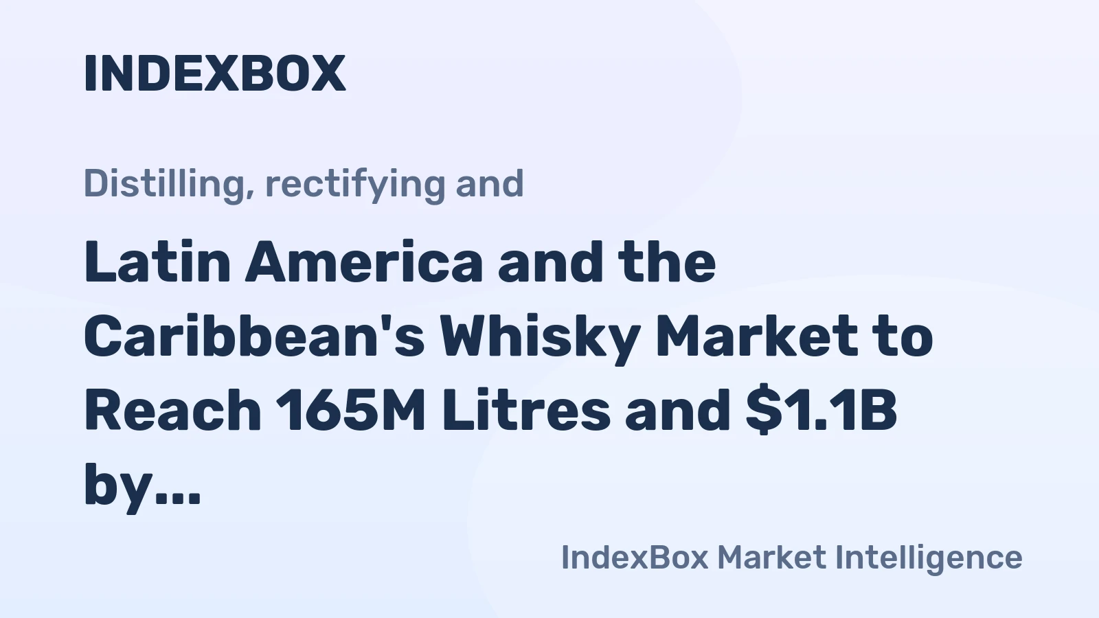 Latin America and the Caribbean's Whisky Market to Reach 165M Litres and $1.1B by 2035