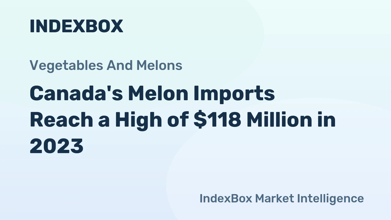 Canada's Melon Imports Reach a High of $118 Million in 2023