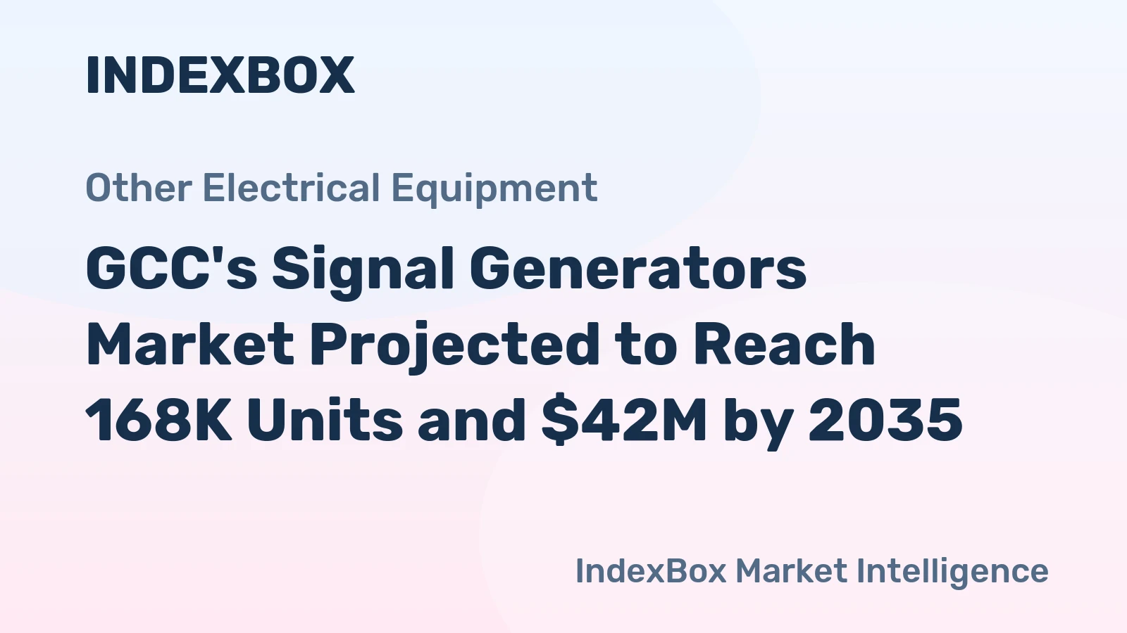 GCC's Signal Generators Market Projected to Reach 168K Units and $42M by 2035