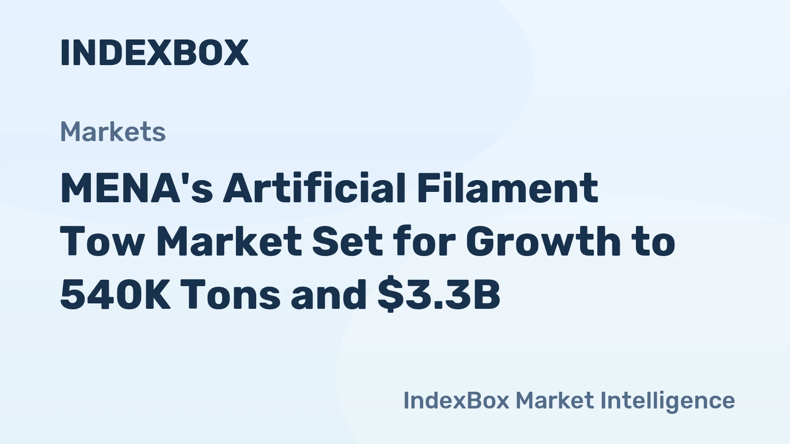 MENA's Artificial Filament Tow Market Set for Growth to 540K Tons and $3.3B