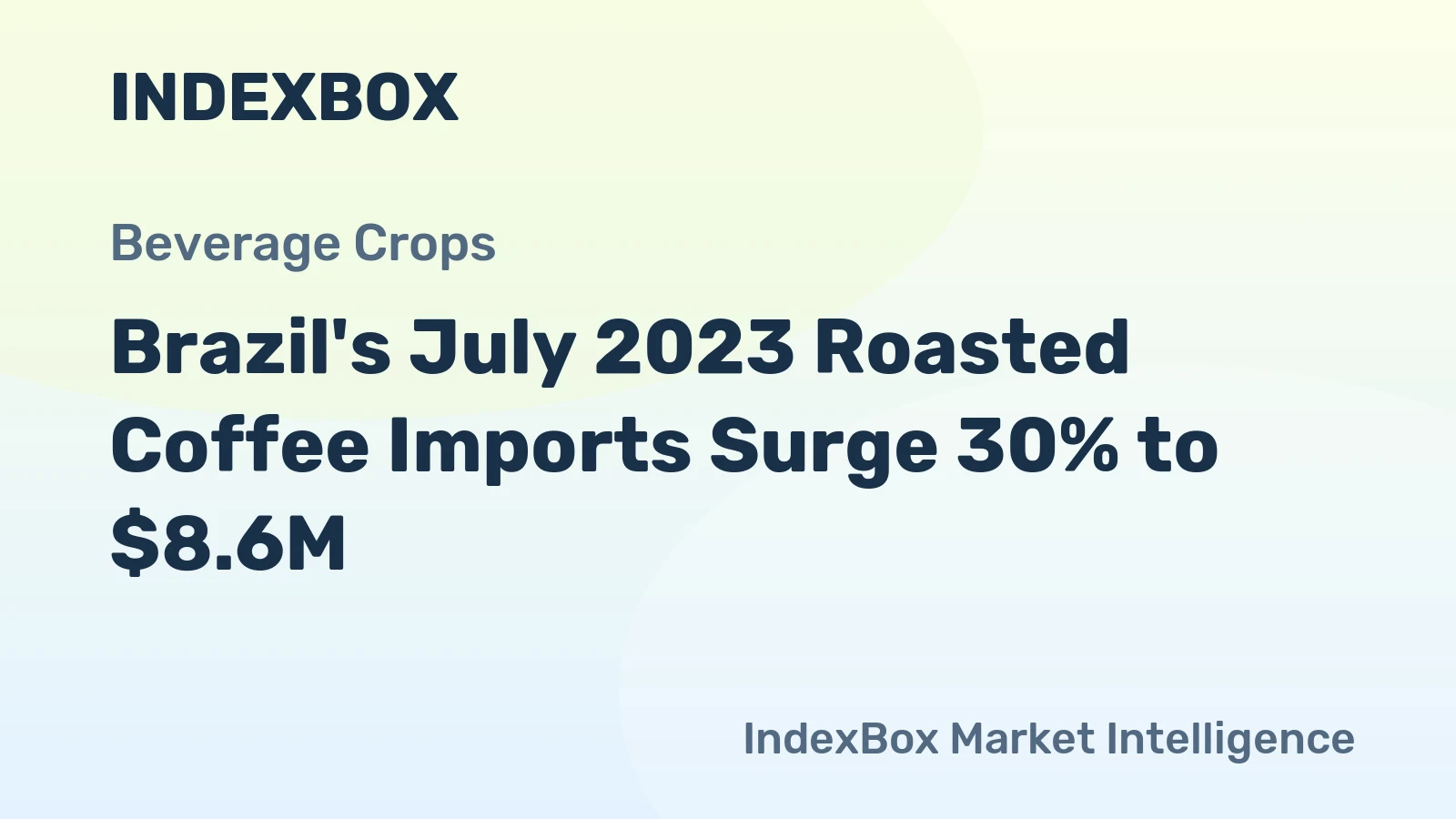 Brazil's July 2023 Roasted Coffee Imports Surge 30% to $8.6M