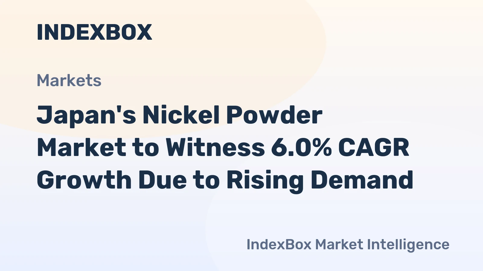 Japan's Nickel Powder Market to Witness 6.0% CAGR Growth Due to Rising Demand