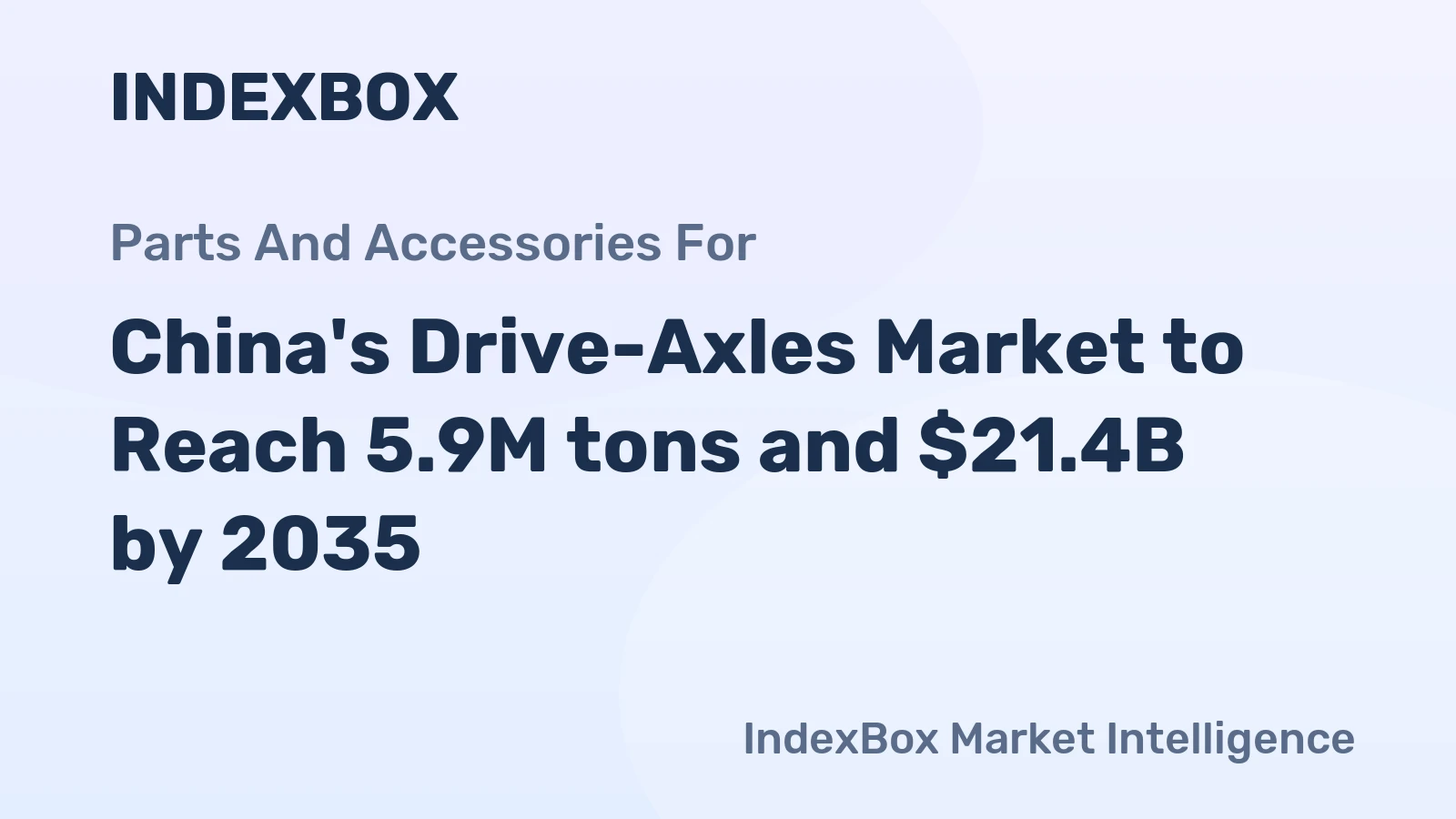 China's Drive-Axles Market to Reach 5.9M tons and $21.4B by 2035