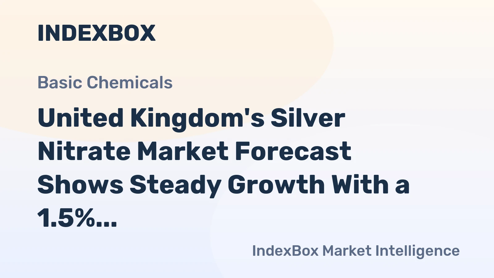 United Kingdom's Silver Nitrate Market Forecast Shows Steady Growth With a 1.5% Volume CAGR Through 2035
