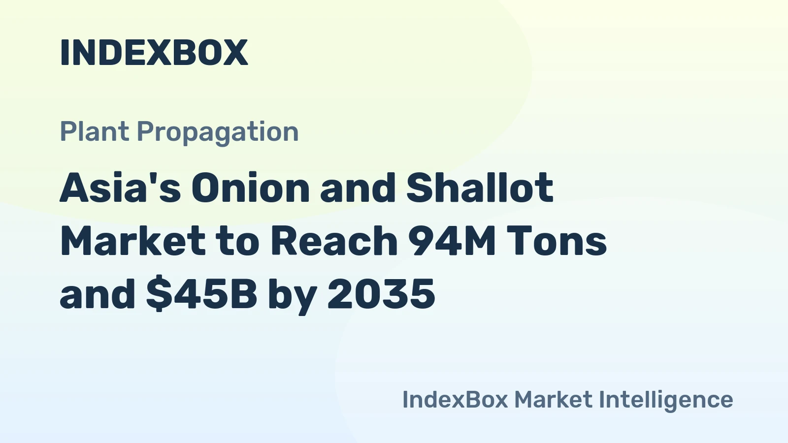 Asia's Onion and Shallot Market to Reach 94M Tons and $45B by 2035