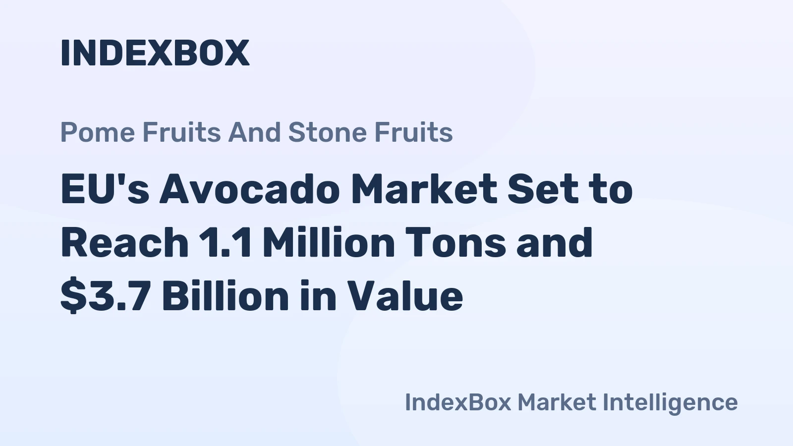 EU's Avocado Market Set to Reach 1.1 Million Tons and $3.7 Billion in Value