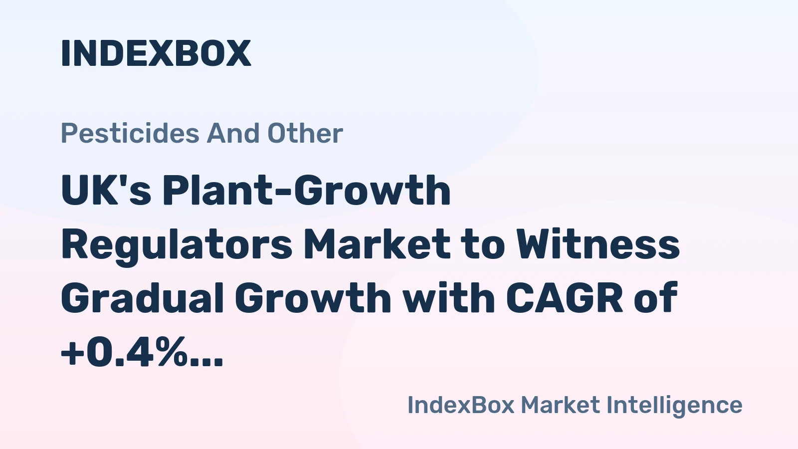 UK's Plant-Growth Regulators Market to Witness Gradual Growth with CAGR of +0.4% by 2035