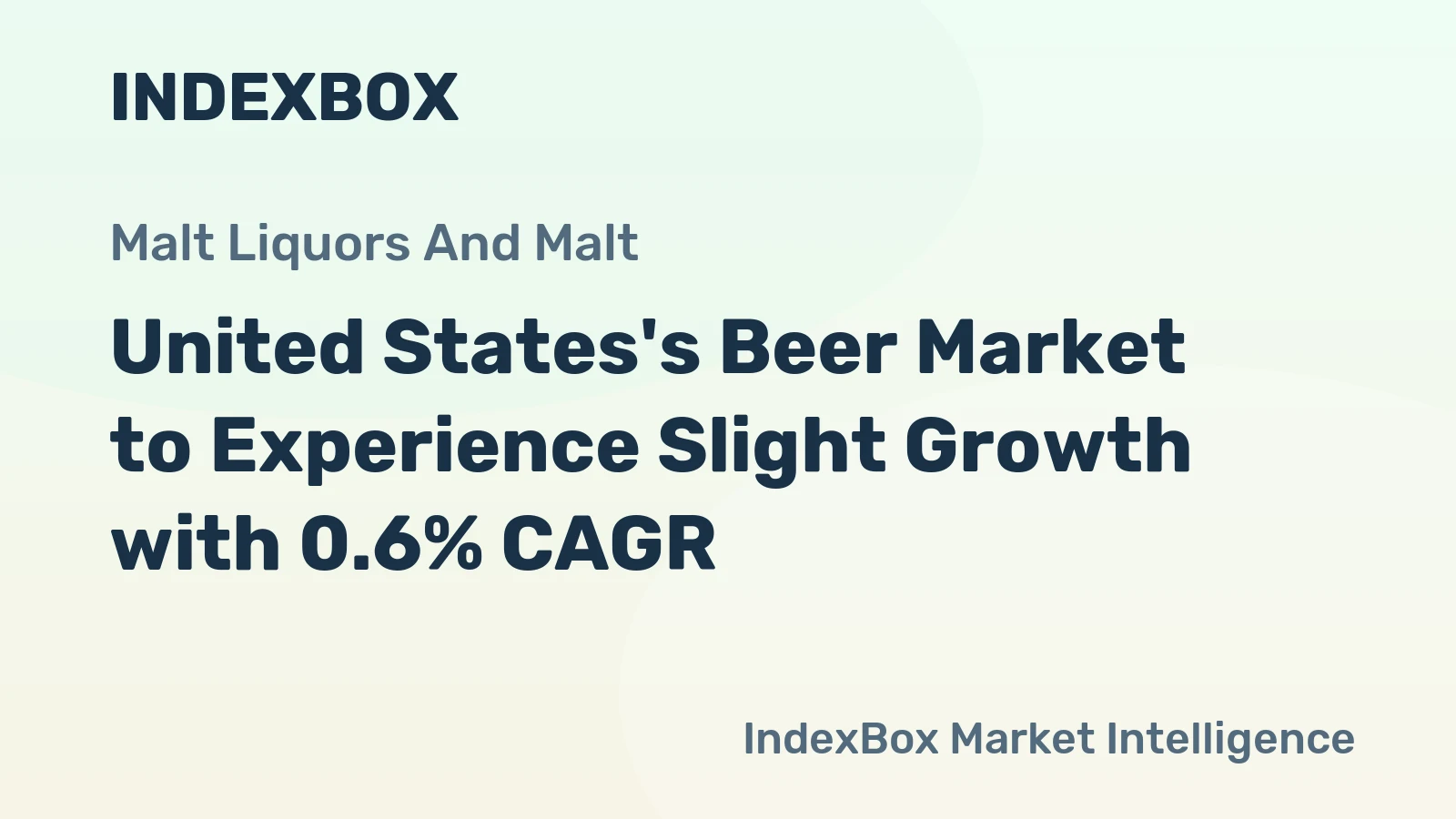 United States's Beer Market to Experience Slight Growth with 0.6% CAGR