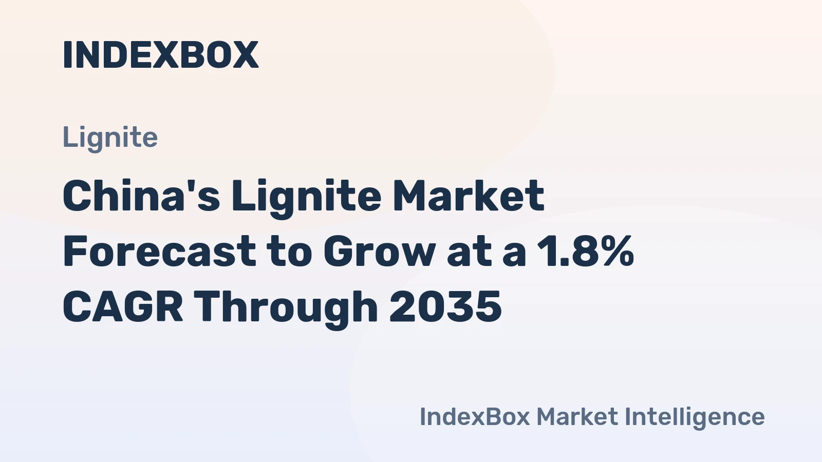 China's Lignite Market Forecast to Grow at a 1.8% CAGR Through 2035