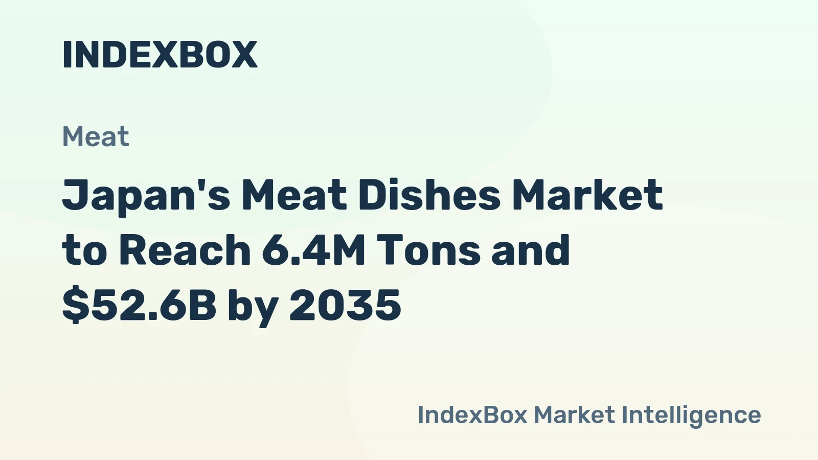 Japan's Meat Dishes Market to Reach 6.4M Tons and $52.6B by 2035