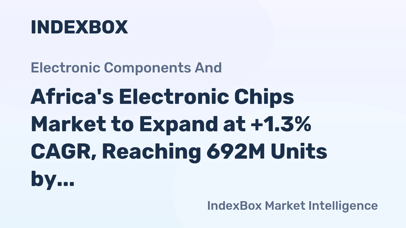 Africa's Electronic Chips Market to Expand at +1.3% CAGR, Reaching 692M Units by 2035
