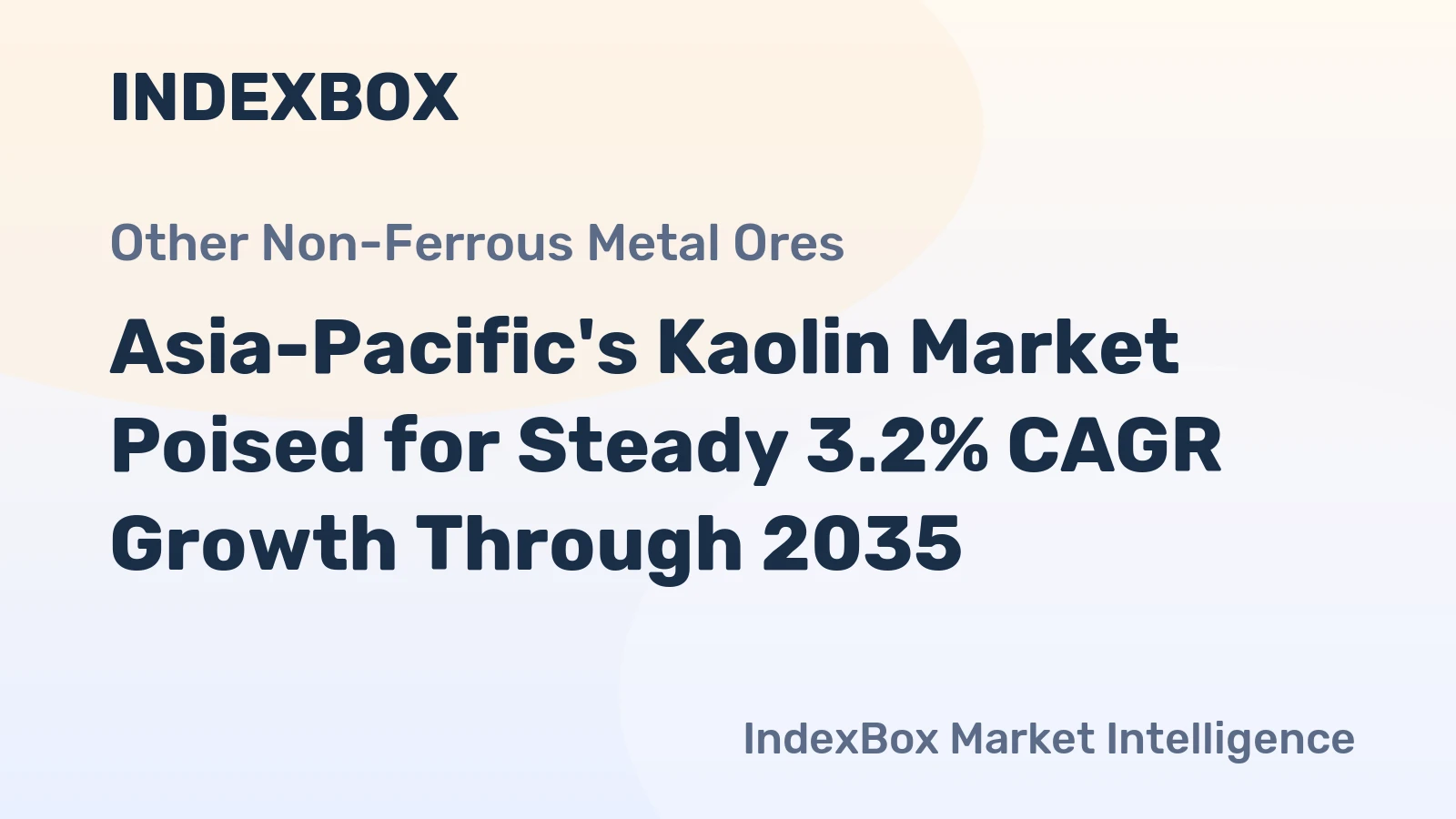 Asia-Pacific's Kaolin Market Poised for Steady 3.2% CAGR Growth Through 2035