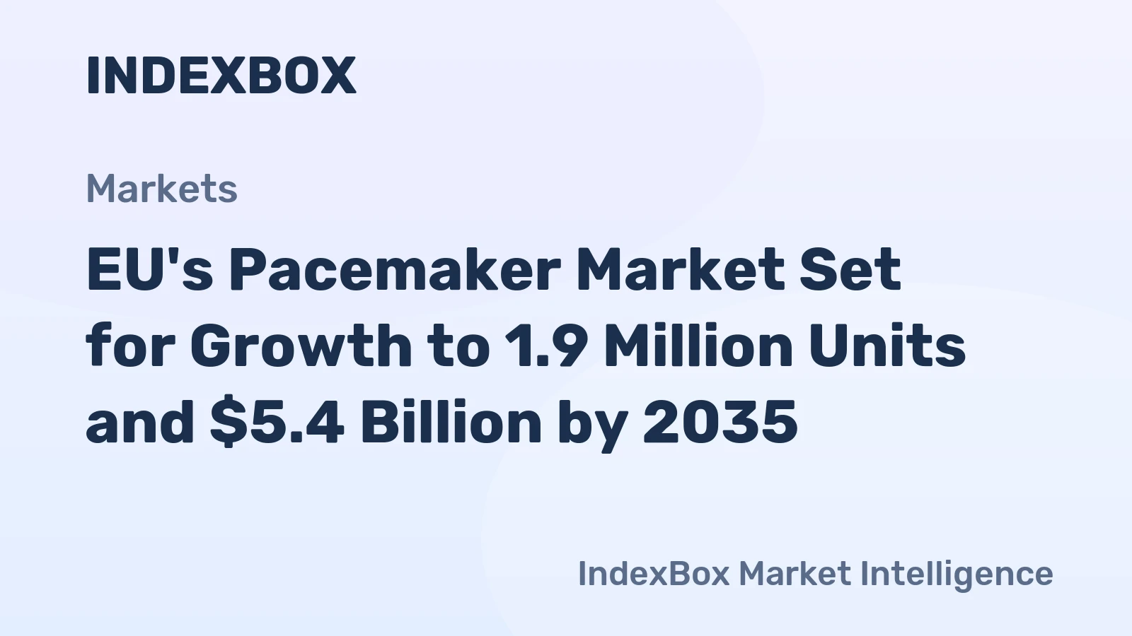 EU's Pacemaker Market Set for Growth to 1.9 Million Units and $5.4 Billion by 2035