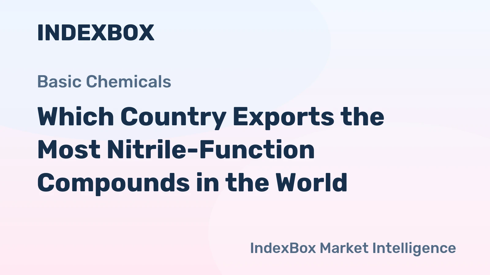 Which Country Exports the Most Nitrile-Function Compounds in the World?