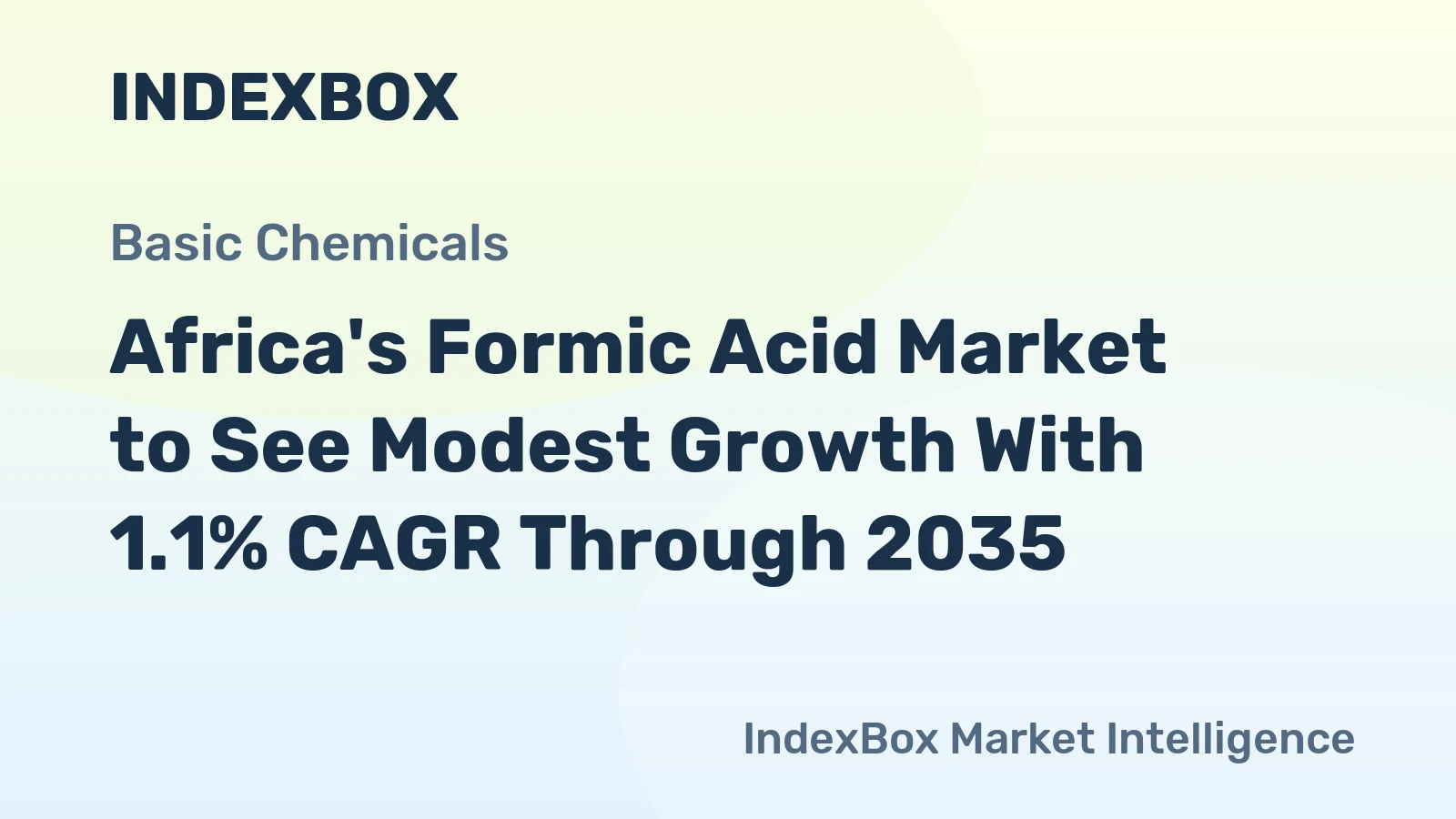 Africa's Formic Acid Market to See Modest Growth With 1.1% CAGR Through 2035