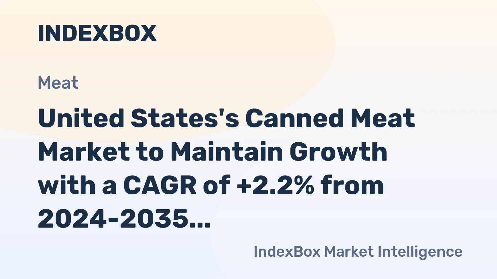 United States's Canned Meat Market to Maintain Growth with a CAGR of +2.2% from 2024-2035