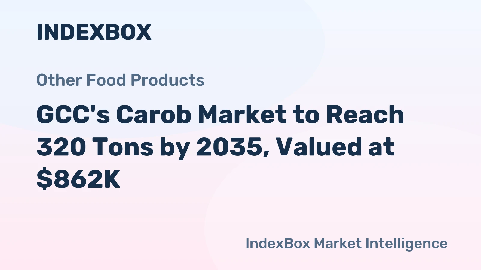 GCC's Carob Market to Reach 320 Tons by 2035, Valued at $862K