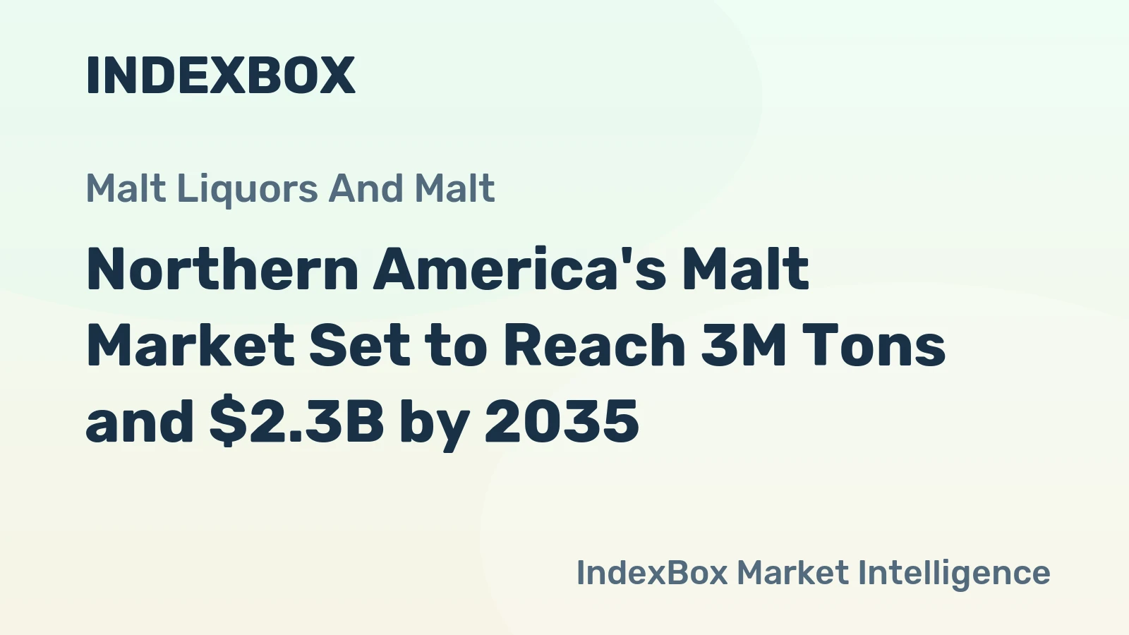 Northern America's Malt Market Set to Reach 3M Tons and $2.3B by 2035