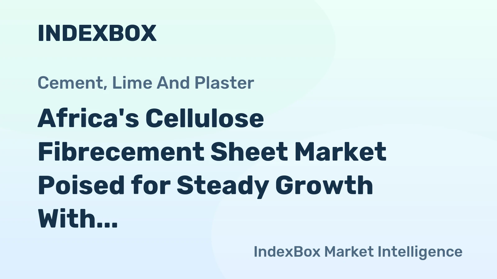 Africa's Cellulose Fibrecement Sheet Market Poised for Steady Growth With a 1.5% Volume CAGR Through 2035