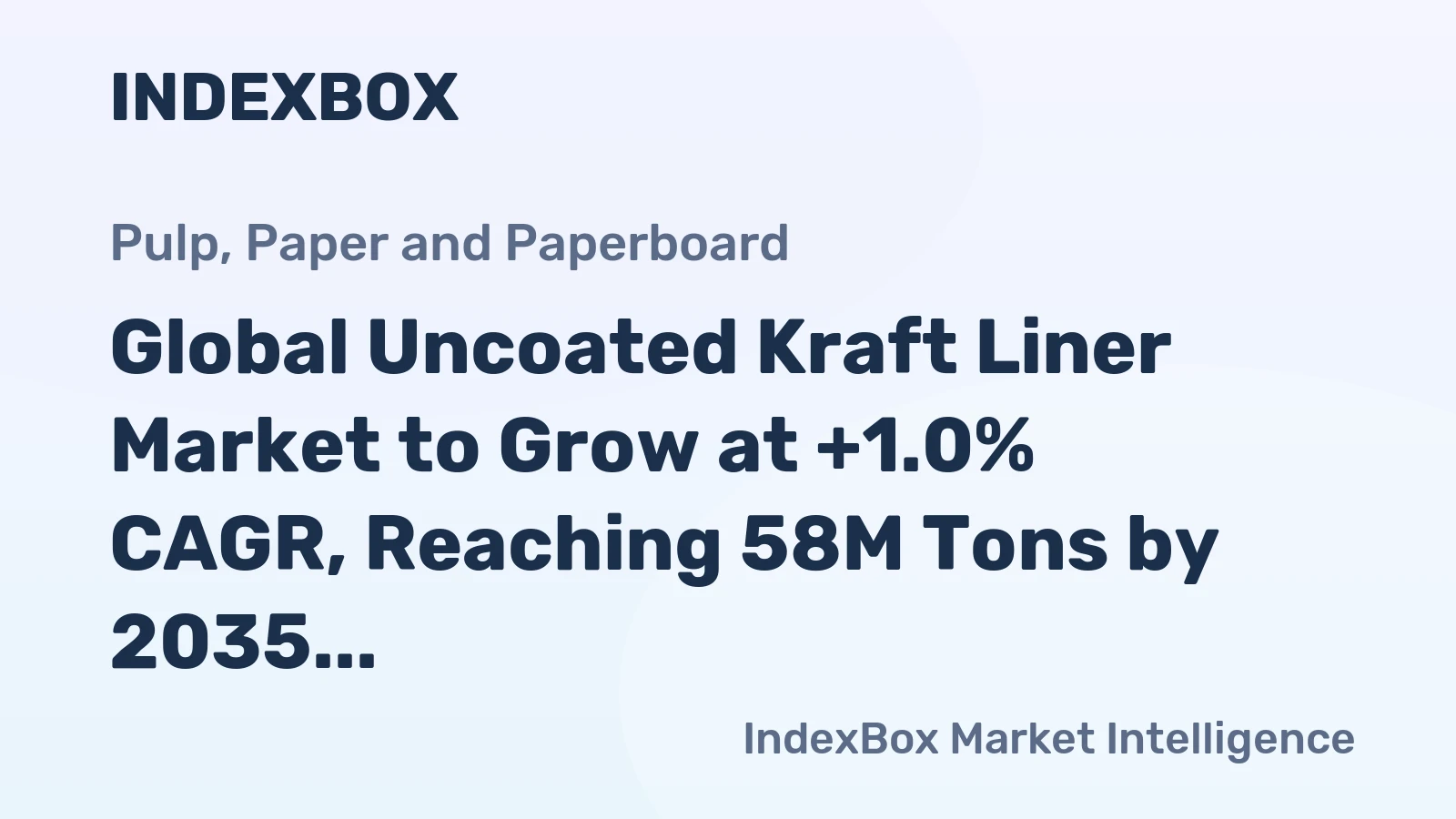 Global Uncoated Kraft Liner Market to Grow at +1.0% CAGR, Reaching 58M Tons by 2035