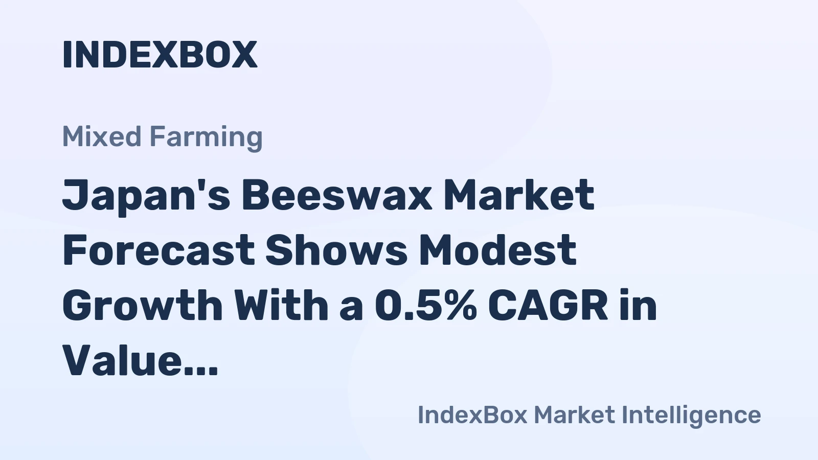 Japan's Beeswax Market Forecast Shows Modest Growth With a 0.5% CAGR in Value