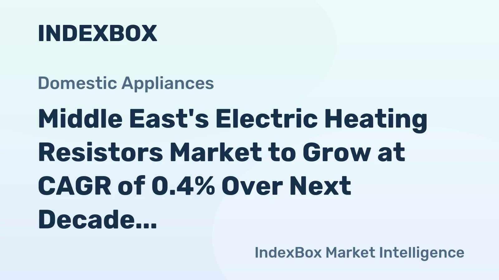Middle East's Electric Heating Resistors Market to Grow at CAGR of 0.4% Over Next Decade