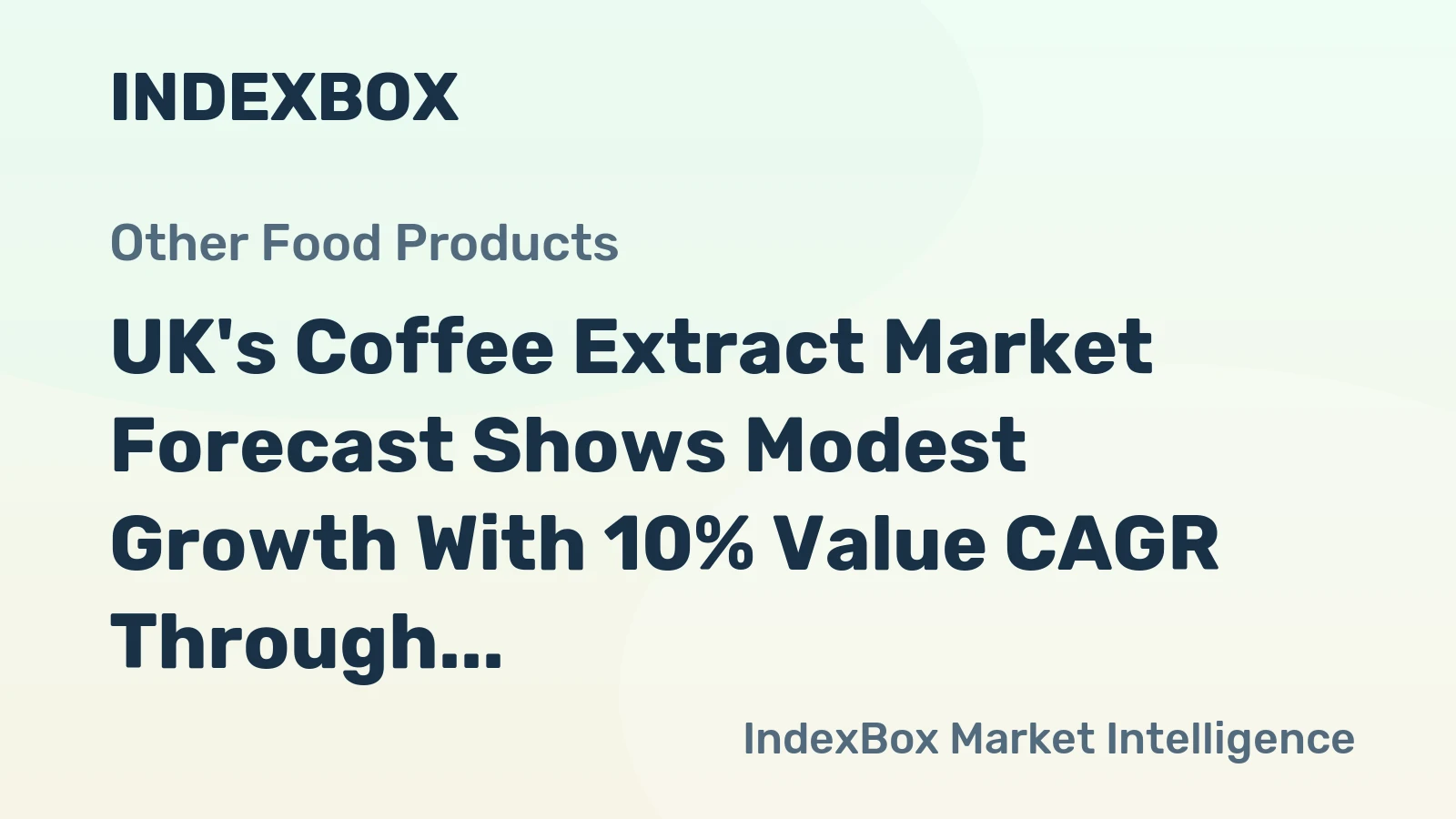 UK's Coffee Extract Market Forecast Shows Modest Growth With 10% Value CAGR Through 2035