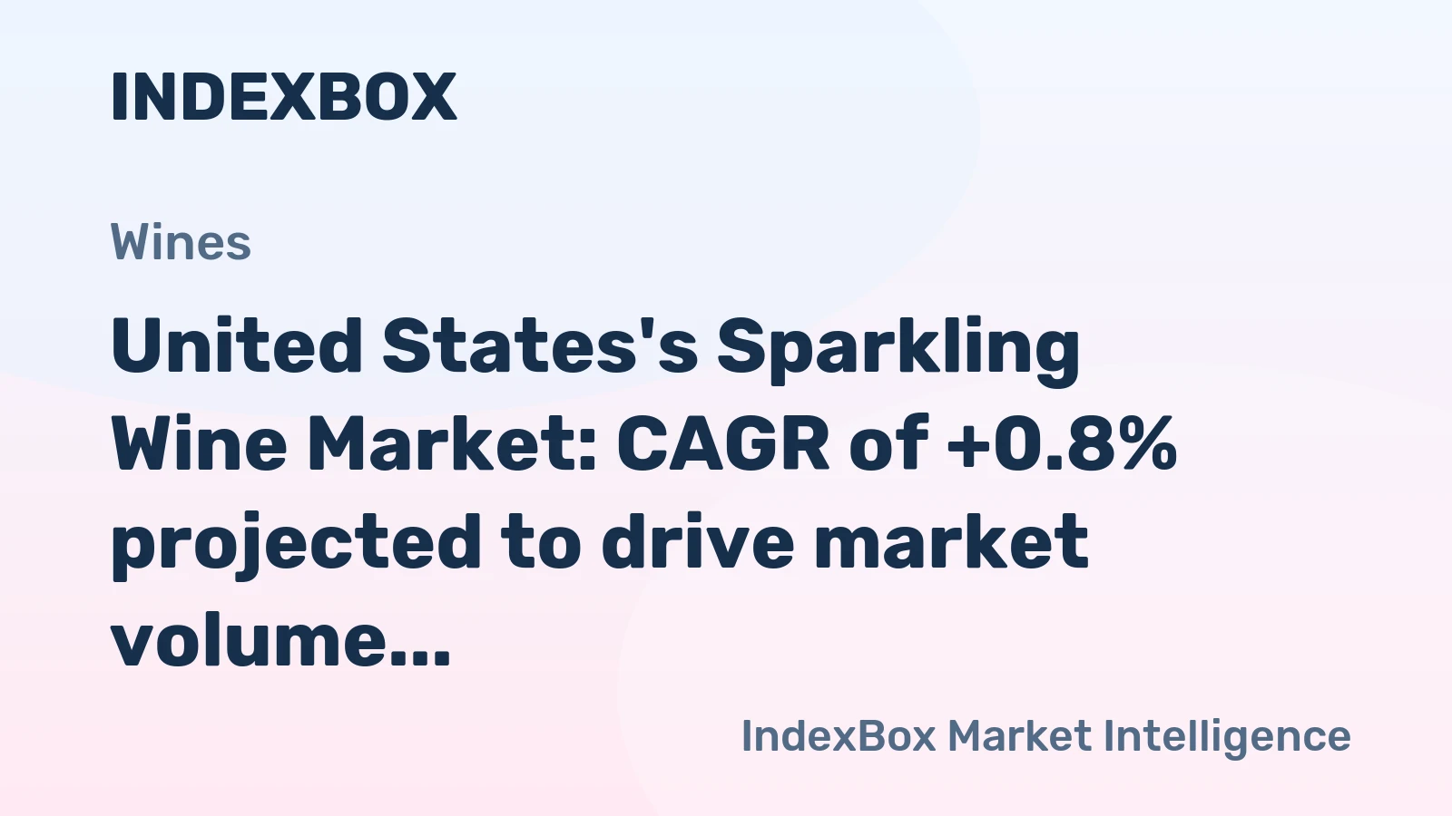 United States's Sparkling Wine Market: CAGR of +0.8% projected to drive market volume to 1.2B litres by 2035
