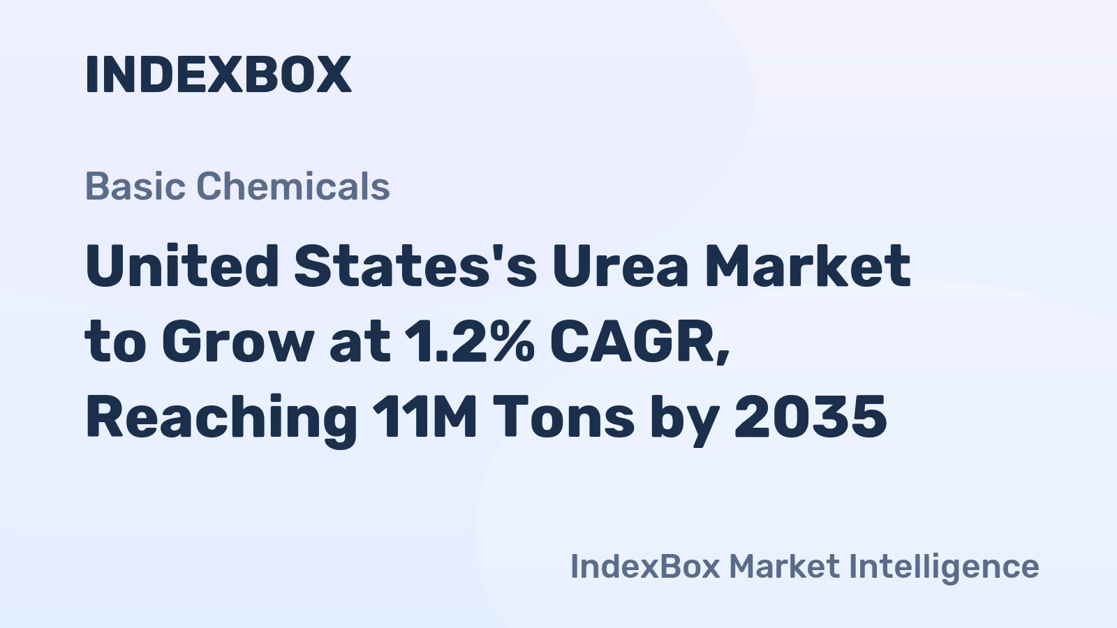 United States's Urea Market to Grow at 1.2% CAGR, Reaching 11M Tons by 2035
