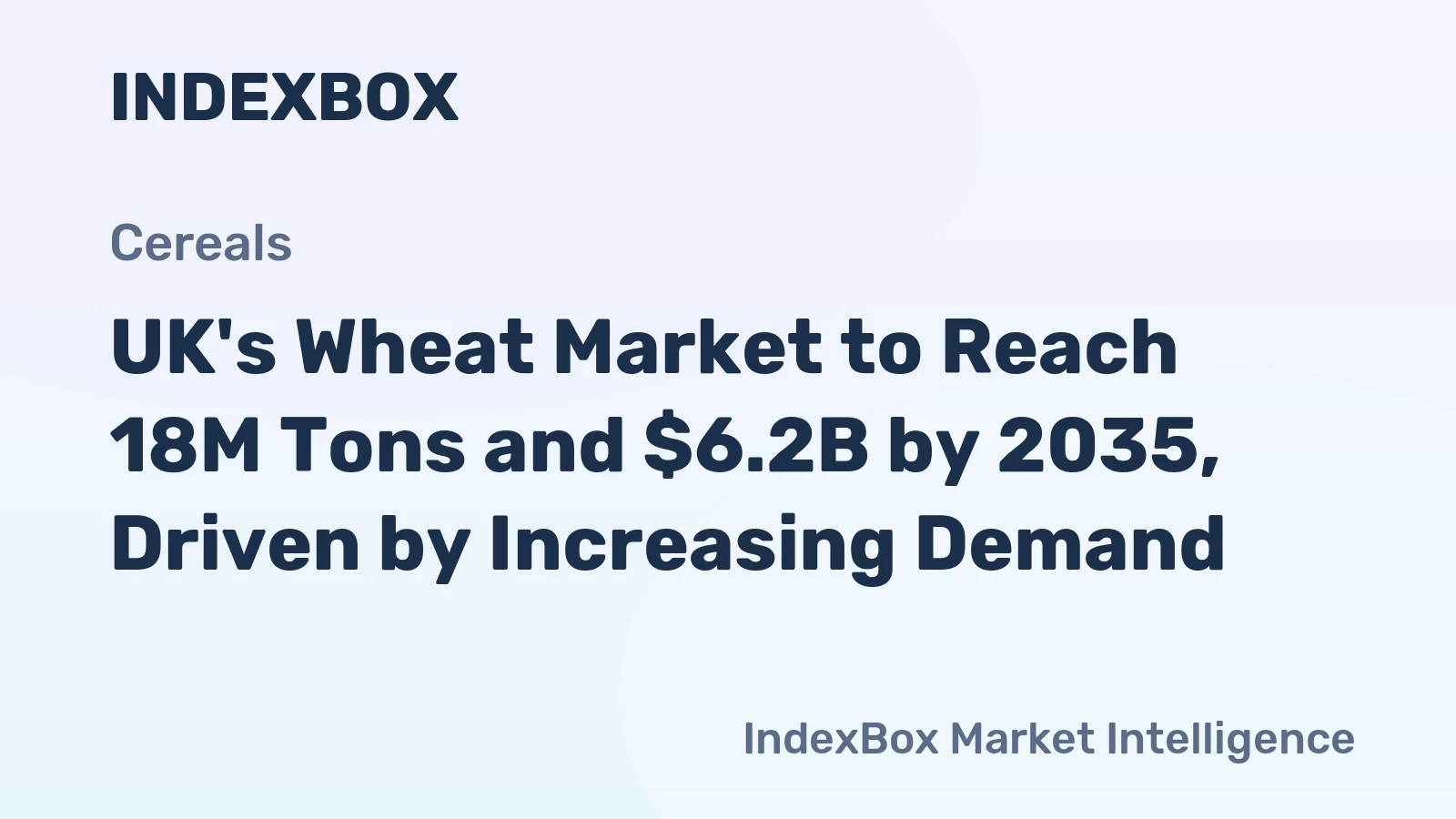 UK's Wheat Market to Reach 18M Tons and $6.2B by 2035, Driven by Increasing Demand