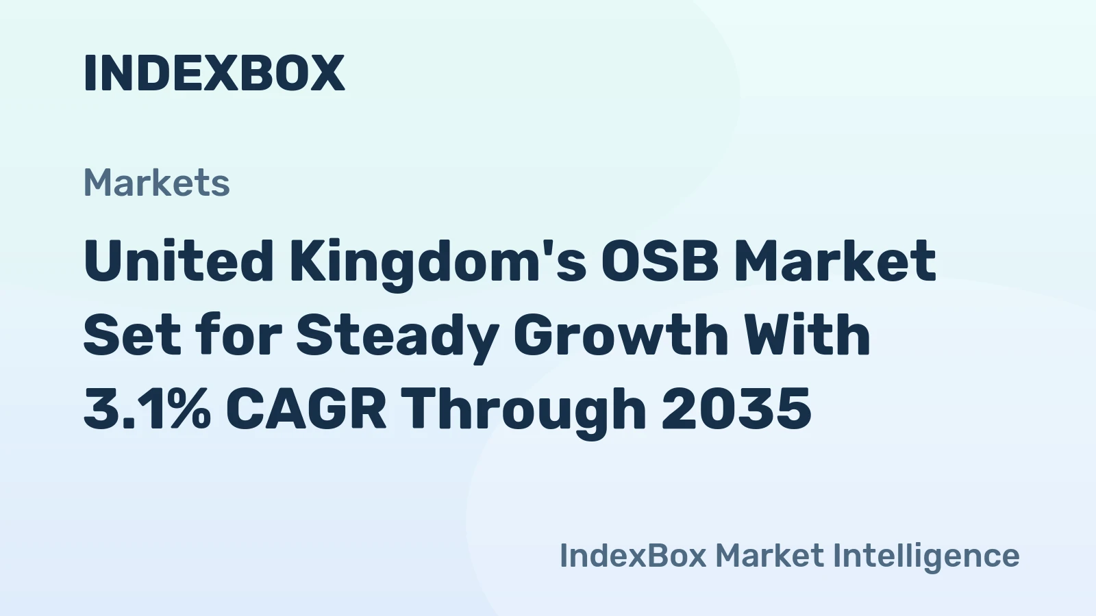 United Kingdom's OSB Market Set for Steady Growth With 3.1% CAGR Through 2035